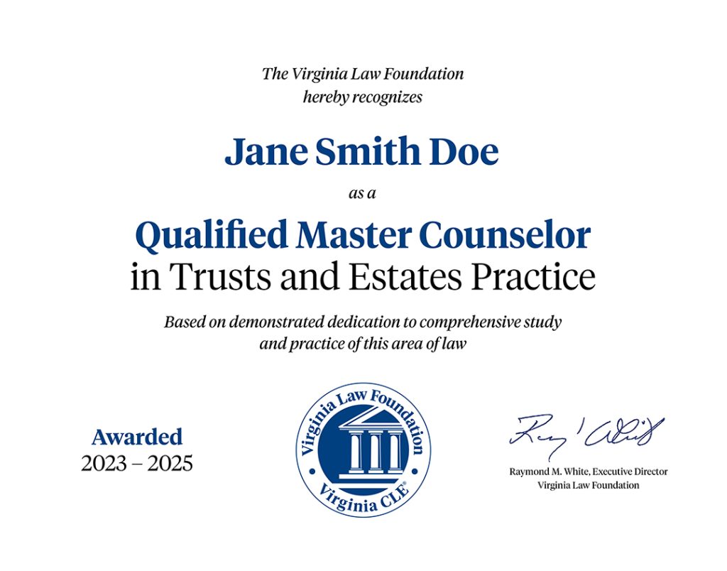 STAND OUT FROM THE CROWD – Virginia Continuing Legal Education